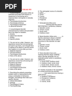 Abnormal Psychology Practice Test | PDF | Anxiety Disorder | Diagnostic ...