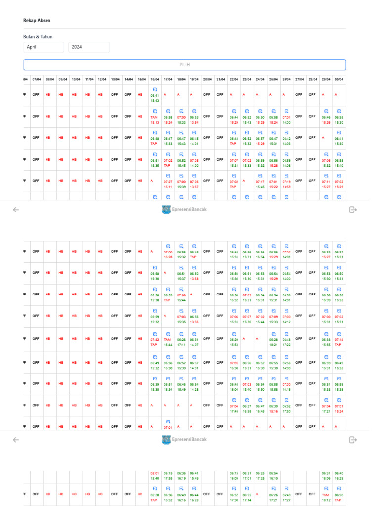 EpresensiBancak 22 - 30 | PDF | Character Encoding | Encodings