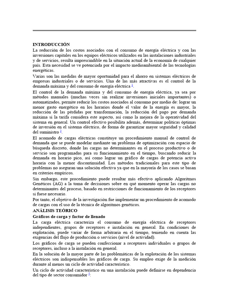 Acomodo de La Carga | PDF | Ingenieria Eléctrica | Evolución