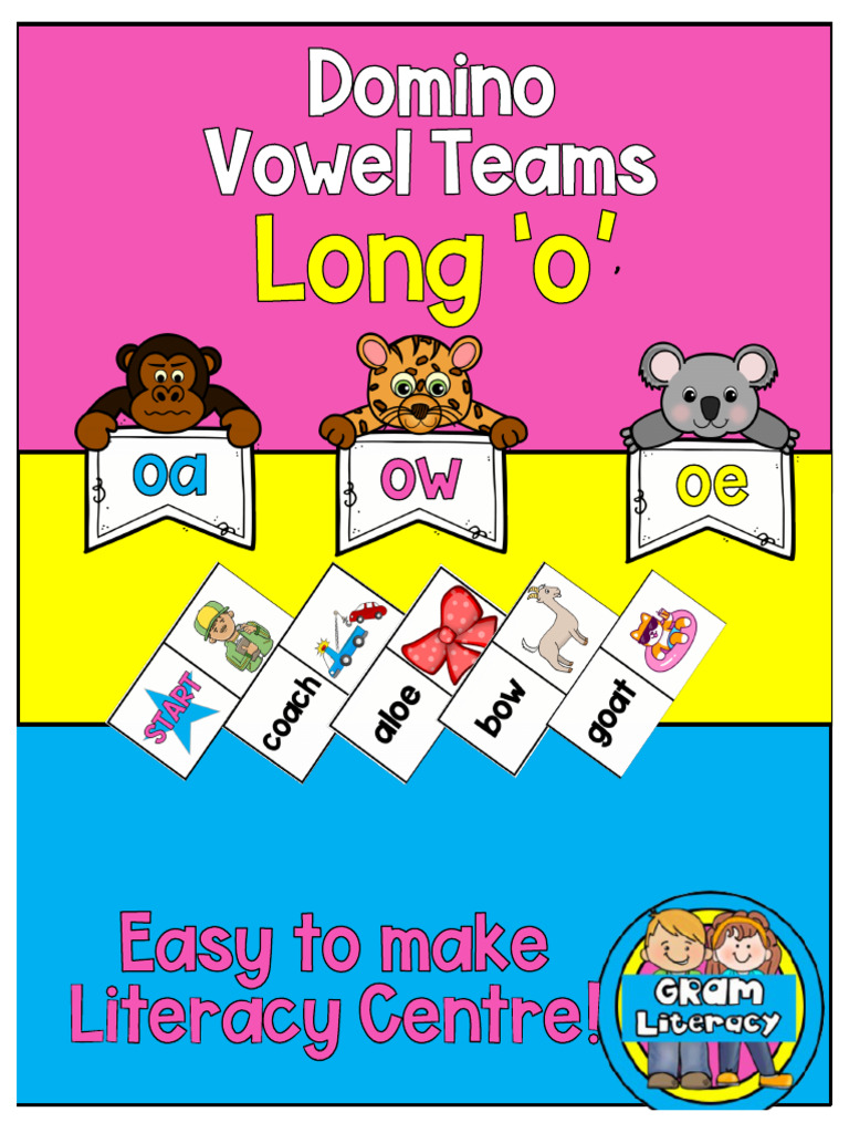 Vowel Team Domino Game Instructions | PDF