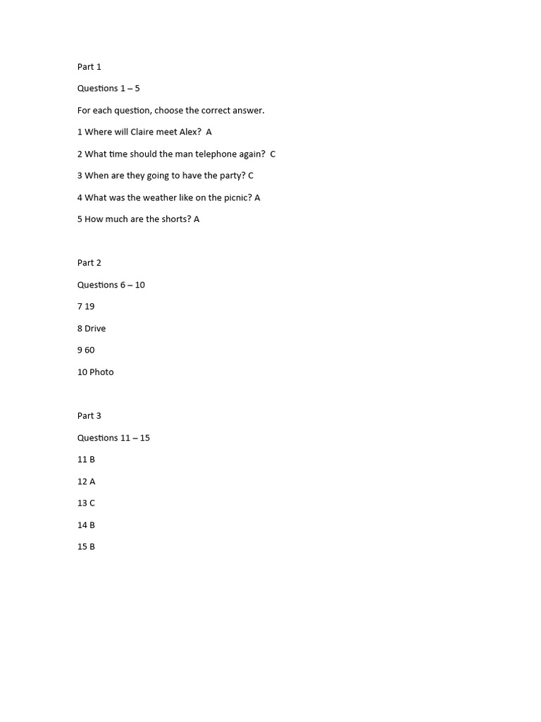Multiple Choice Question Answers | PDF | Sports & Recreation | Teaching Methods & Materials