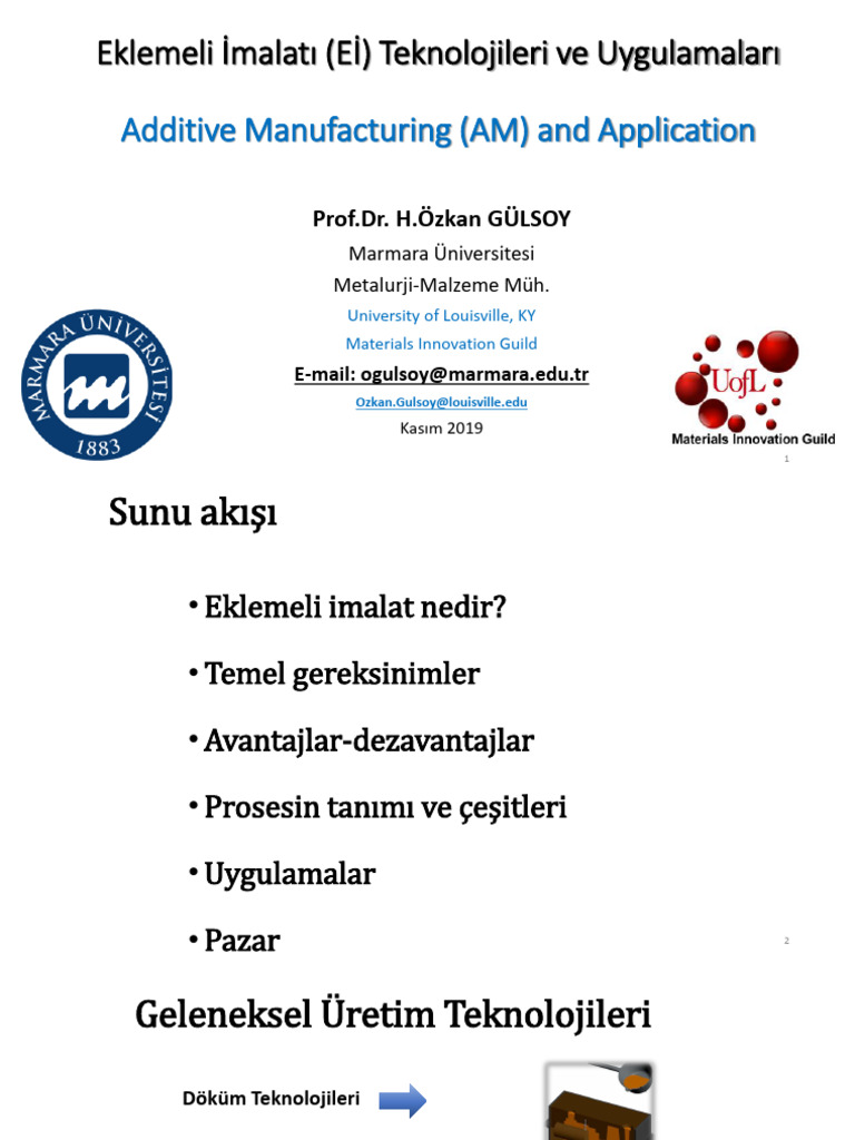 Eklemeli İmalat | PDF