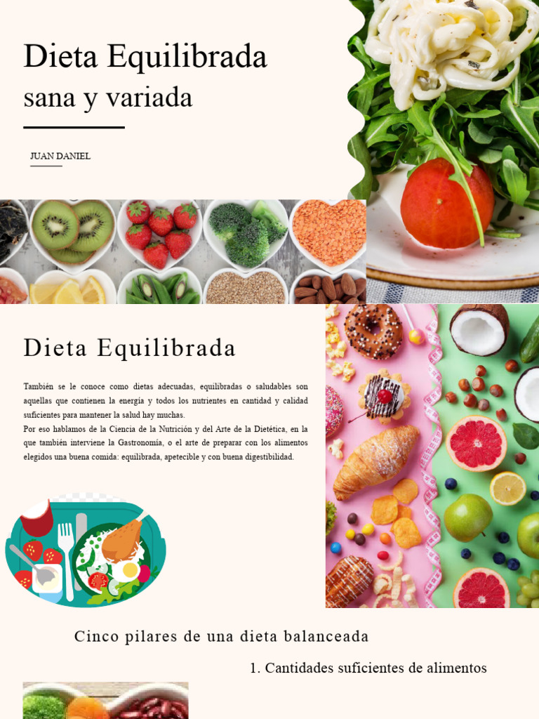 Guía de Dieta Balanceada y Saludable | PDF | Dieta | Alimentos