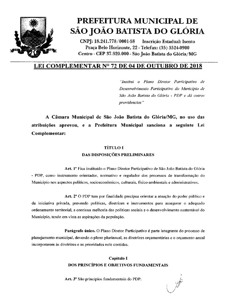 Plano Diretor SJBG | PDF