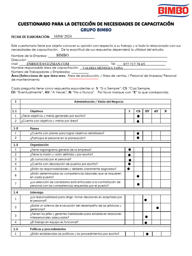 Formato Deteccion de Necesidades Geschi | PDF | Calidad (comercial ... Formato Deteccion de Necesidades Geschi | PDF | Calidad (comercial ...