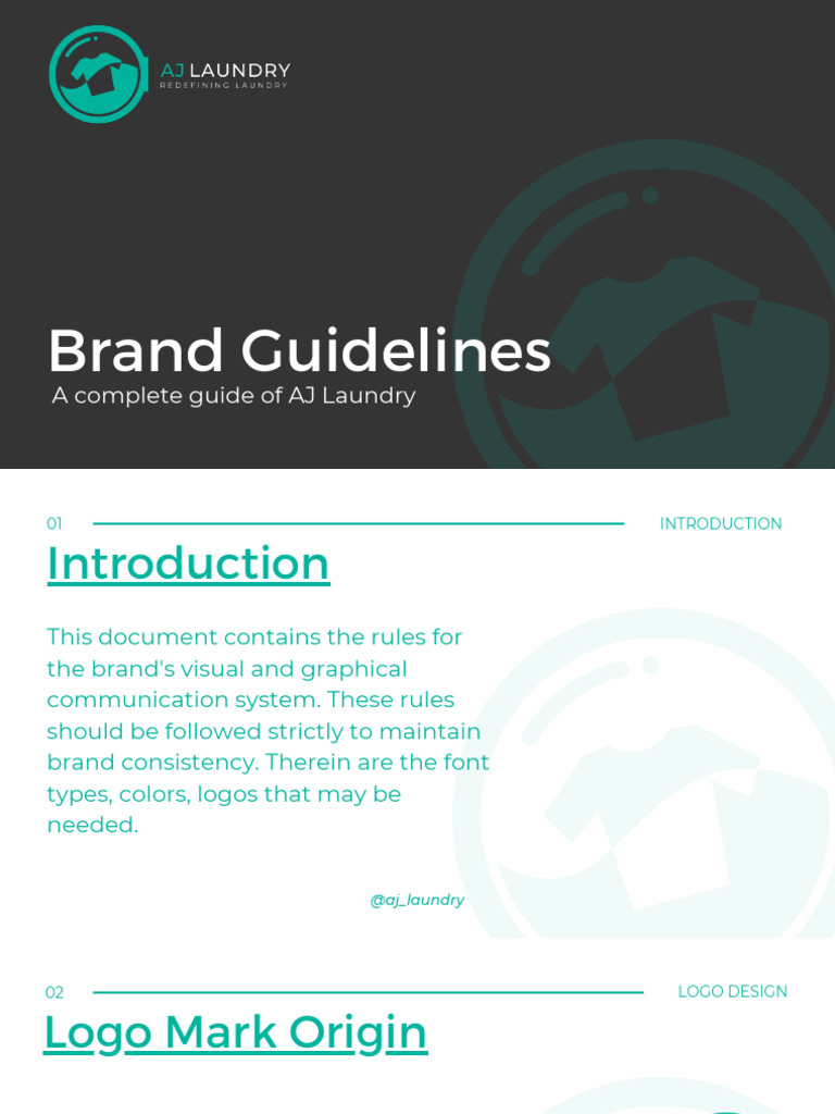 AJ Laundry Brand Guidelines | PDF
