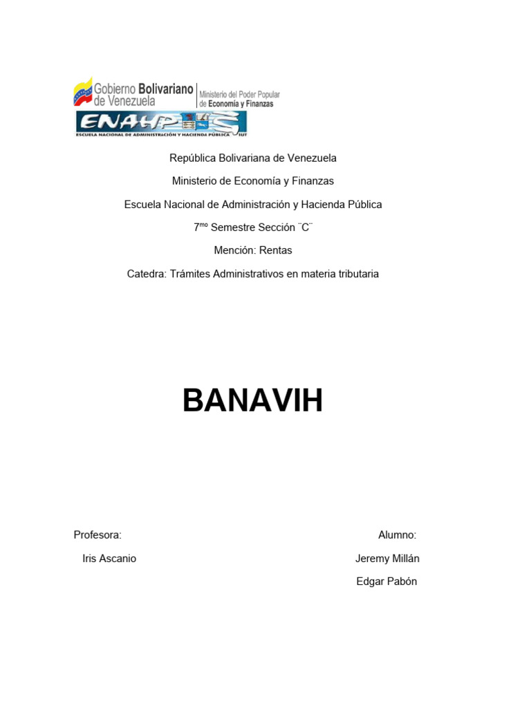 BANAVIH | PDF | Bancos | Jubilación