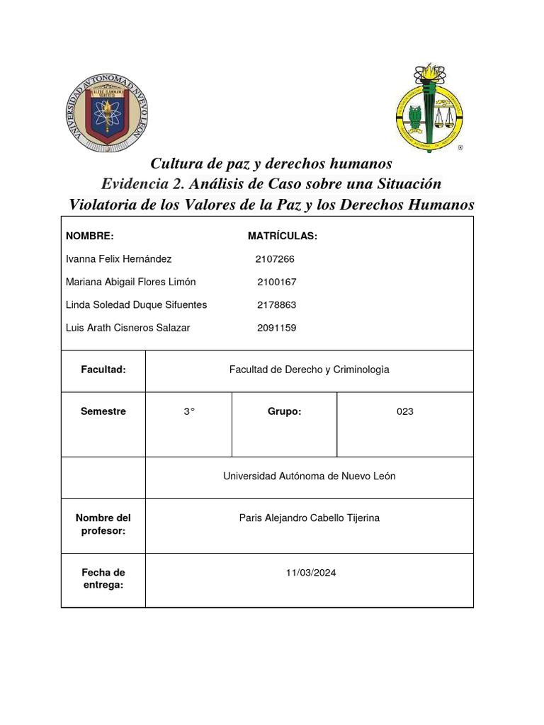 Equipo3 Ev2 CPDH | PDF | Policía | México