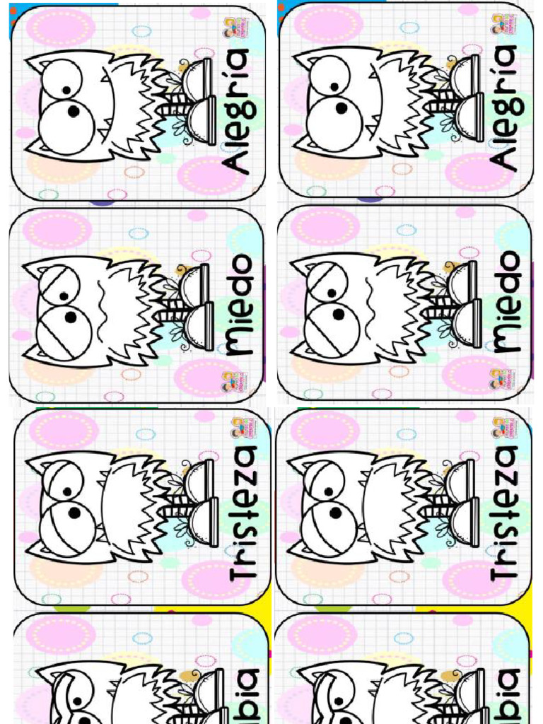 Imagenes para Memorama de Las Emociones | PDF