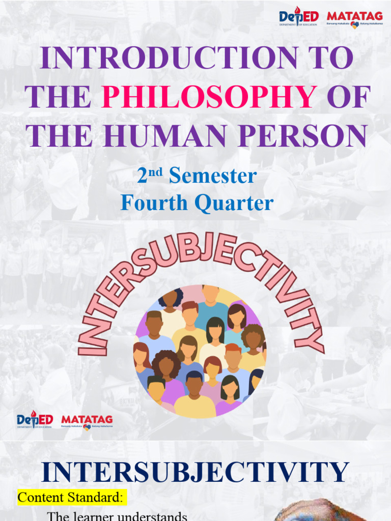 Intersubjectivity Day 1 Students Copy With MDL Activity | PDF | Behavioural Sciences | Cognitive ...