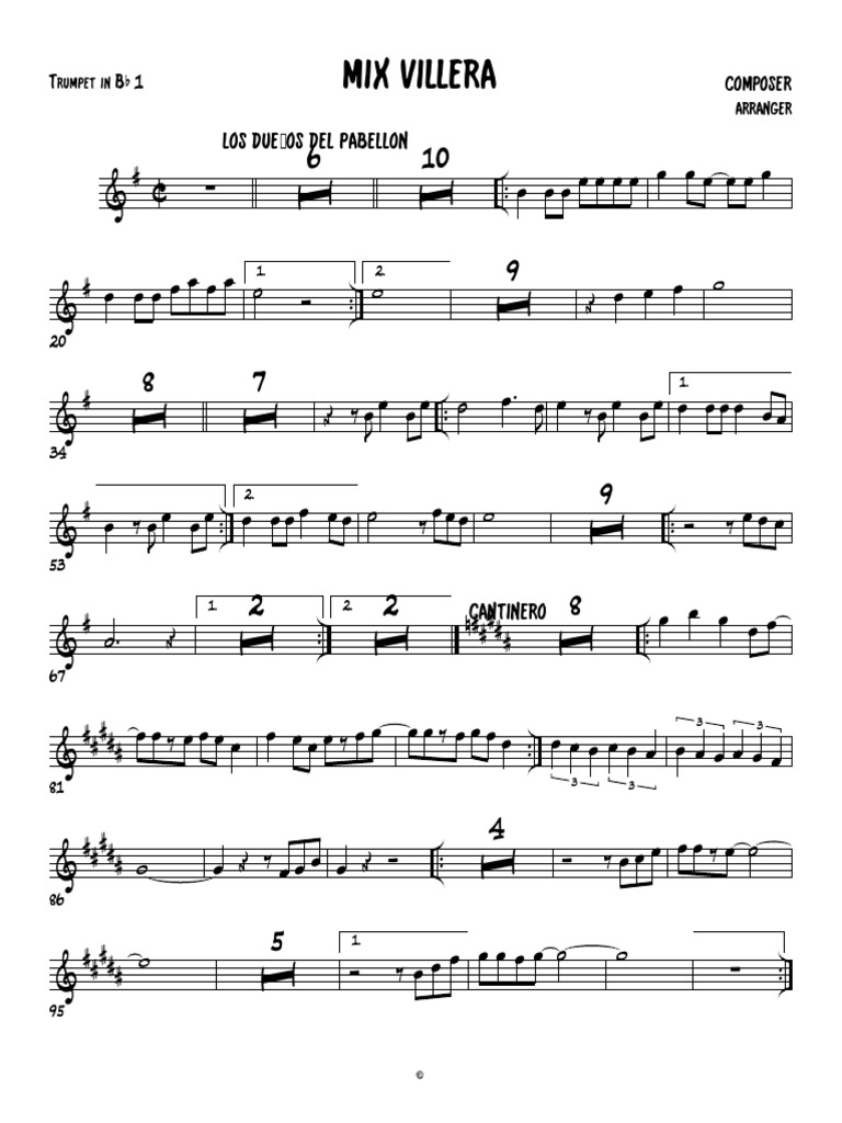 MIX VILLERAS - Trumpet in BB 1 | PDF