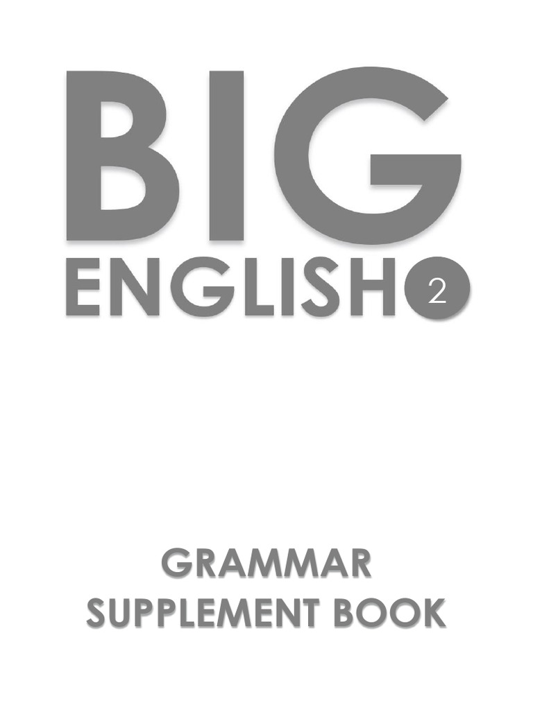 BE2 Grammar Supplement | PDF | Verb | English Language