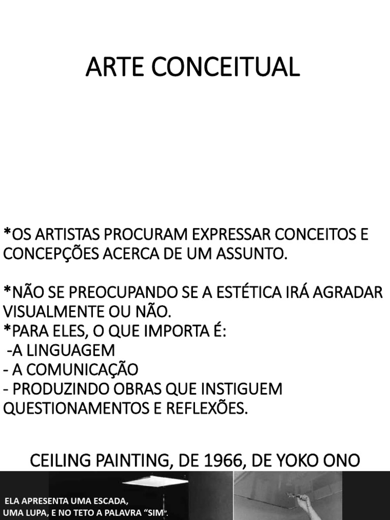 Arte Conceitual | PDF | Arte | Estilo de vida