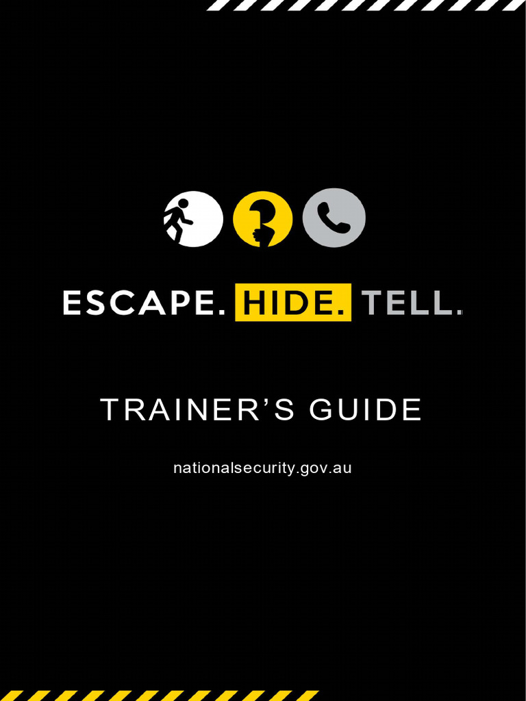 Escape, Hide, Tell: Safety Training Guide | PDF | Emergency Evacuation ...