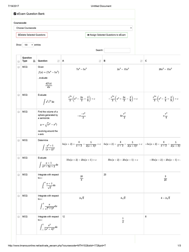 MTH102 3 | PDF | Mathematical Analysis