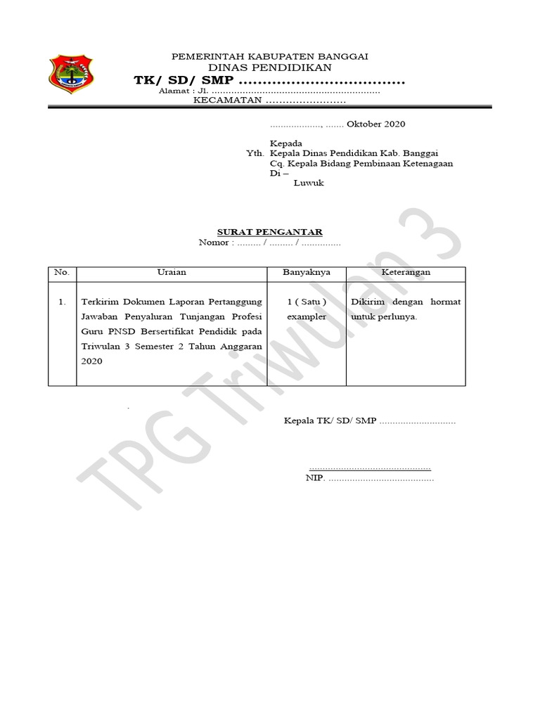 Model Pemberkasan Serti TW, 3 | PDF