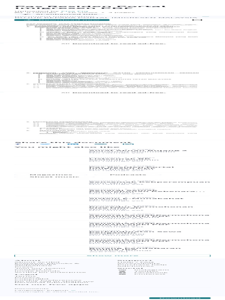 Pas Residen Portal Imigresen PDF | PDF