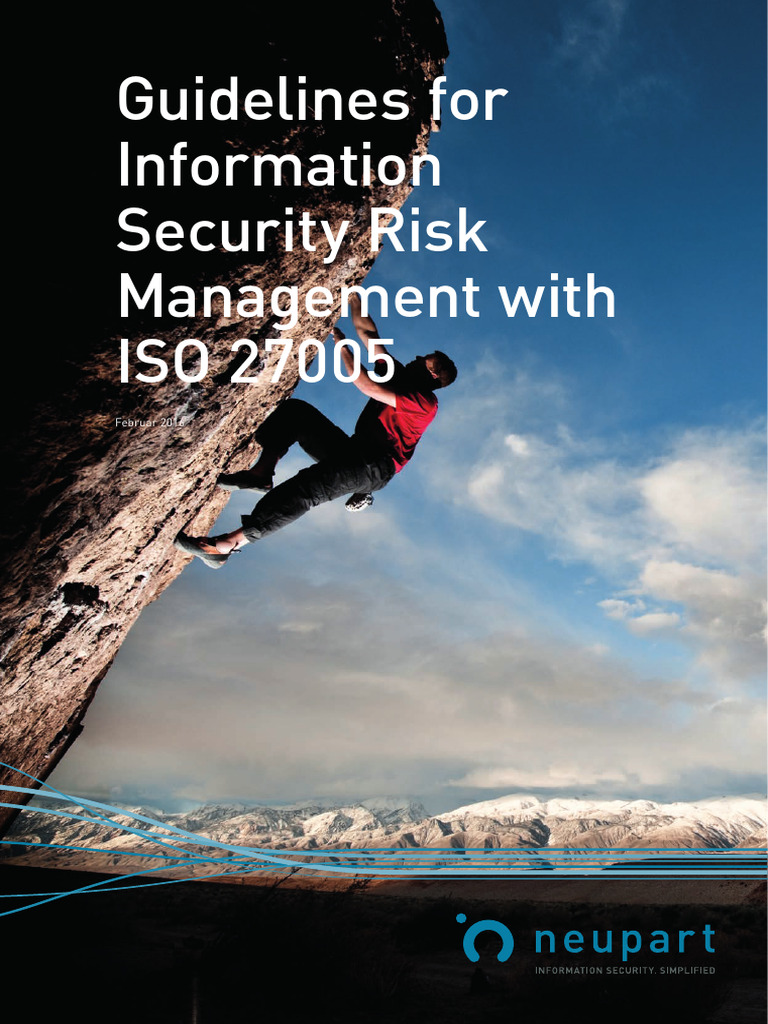 Guideline RiskISM Iso 27005 | PDF | Risk | Risk Management