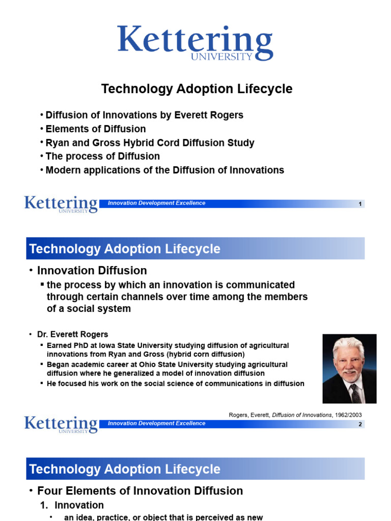 Technology Adoption Lifecycle | PDF | Disruptive Innovation | Innovation