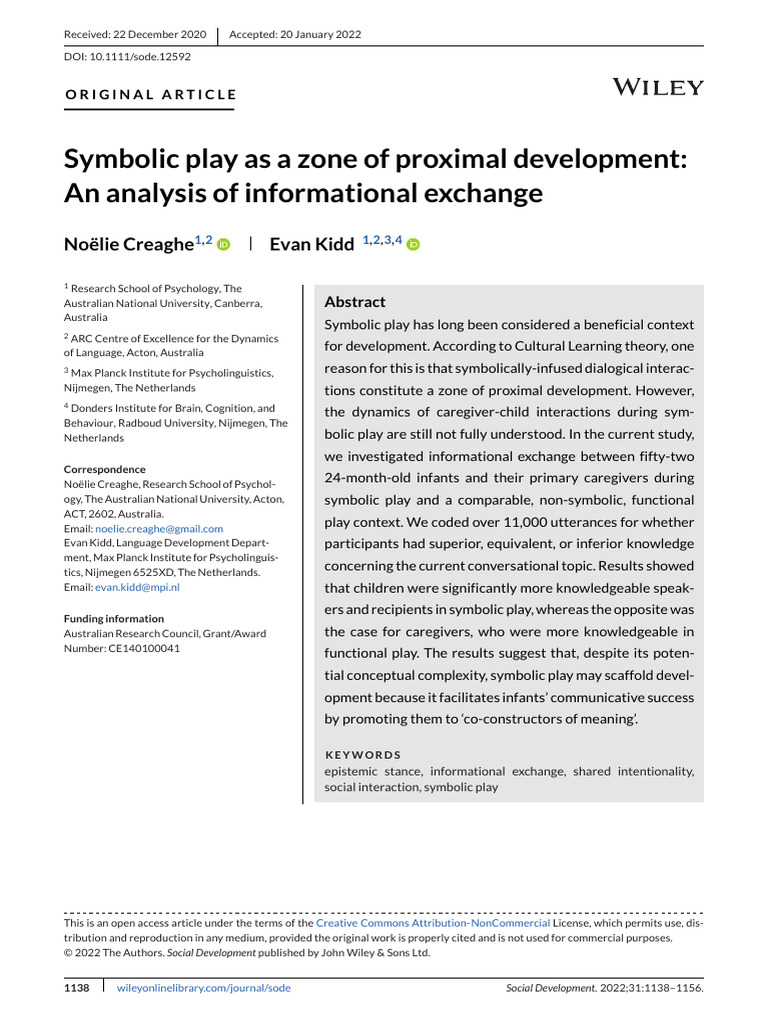 Creaghe (2020) | Download Free PDF | Language Development | Behavioural Sciences