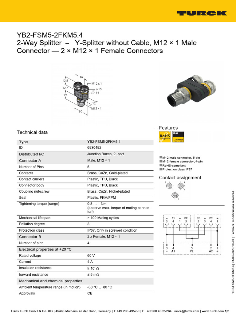 TURK SPLITTEr | PDF | Electrical Connector | Electrical Engineering