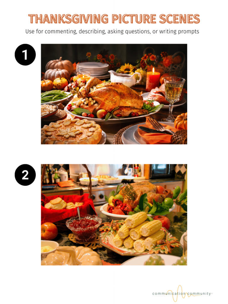 Thanksgiving Picture Scenes CC | PDF