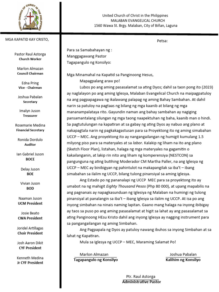 Uccp Mec Letter | PDF