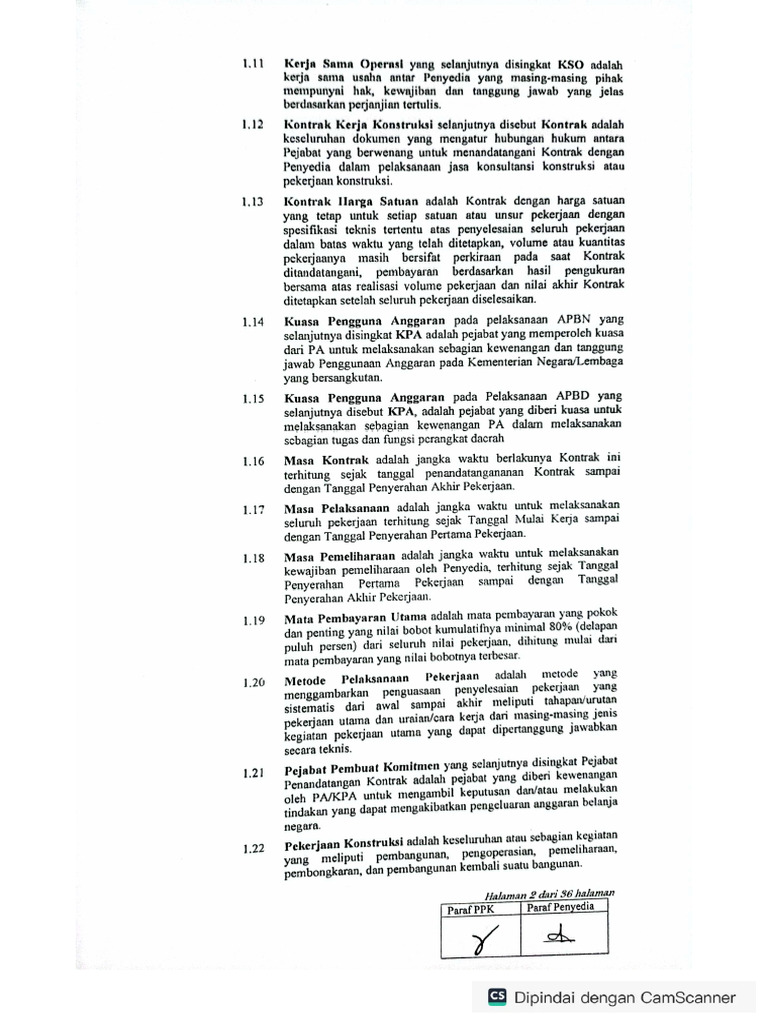 Syarat - Syarat Umum Kontrak | PDF