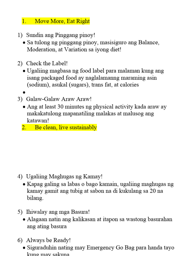 7 Healthy Habits | PDF