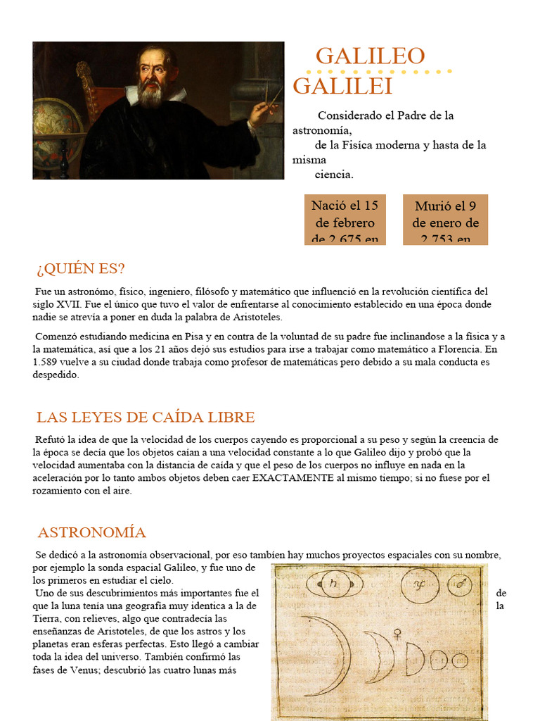 Galileo Galilei | PDF | Galileo Galilei | Planetas