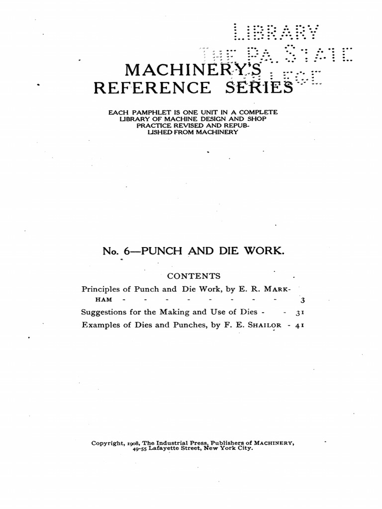 Machinerys Reference Series No 6 | PDF | Screw | Sheet Metal