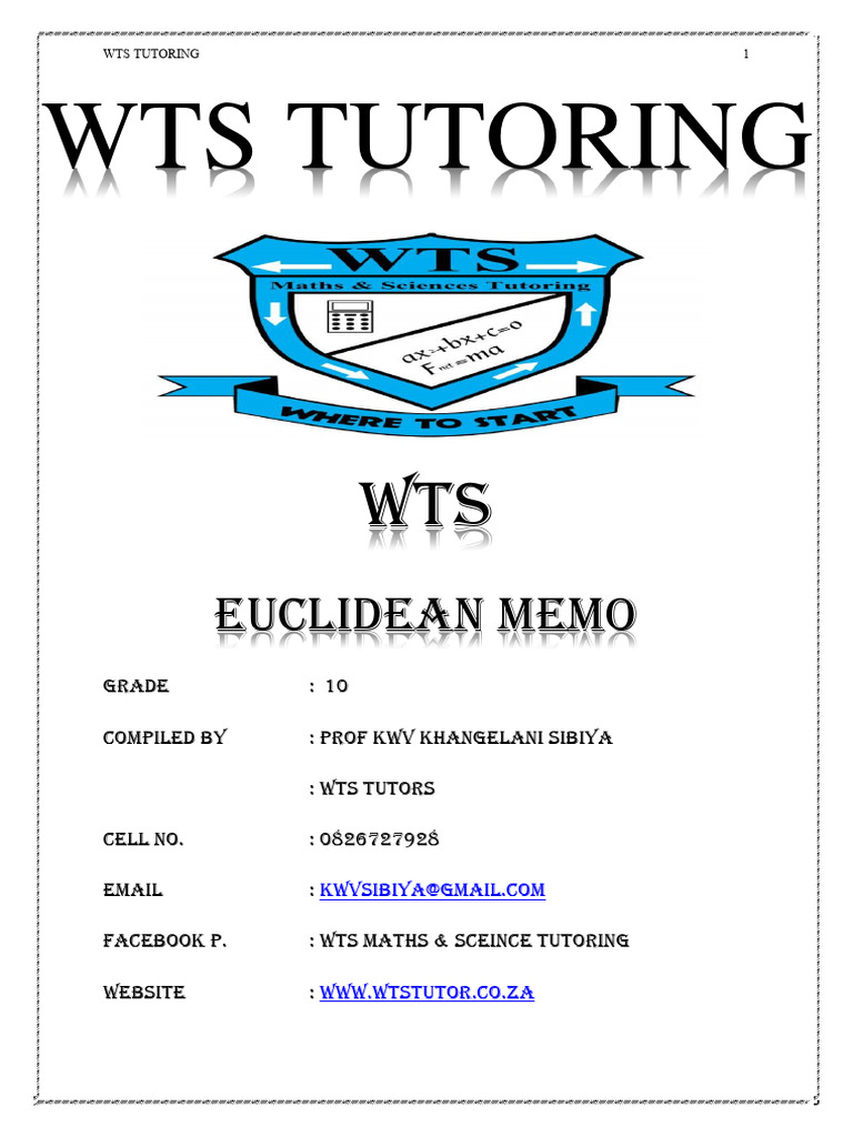 WTS-EUCLIDEAN-GEOMETRY-MEOM | PDF