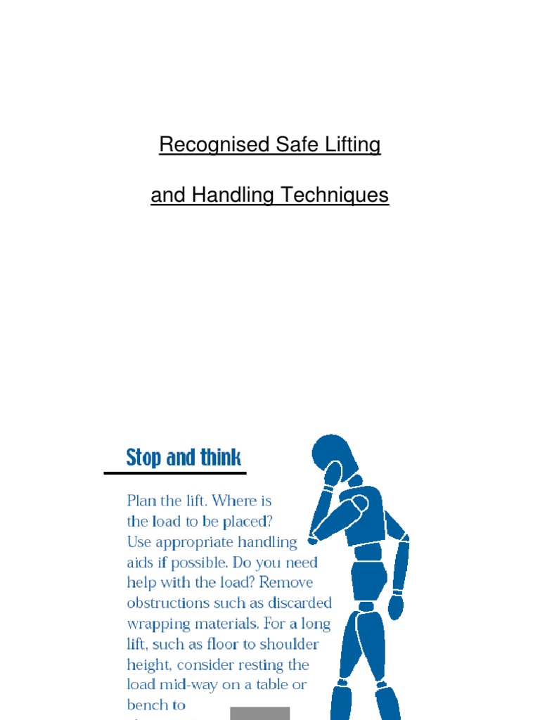 Kinetic Lifting Techniques for Safety | PDF | Wellness