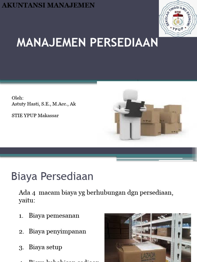 Manajemen Persediaan | PDF | Pengelolaan Keuangan & Uang