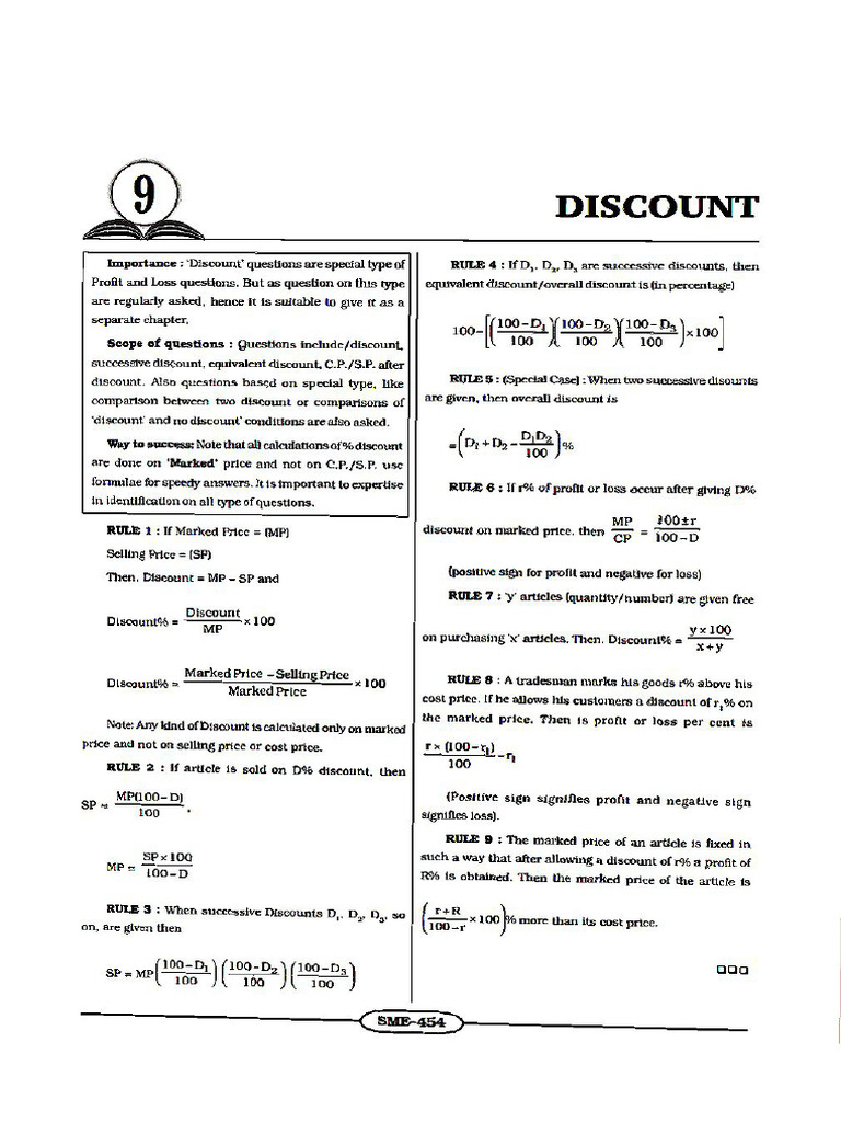 Theory of Discount | PDF