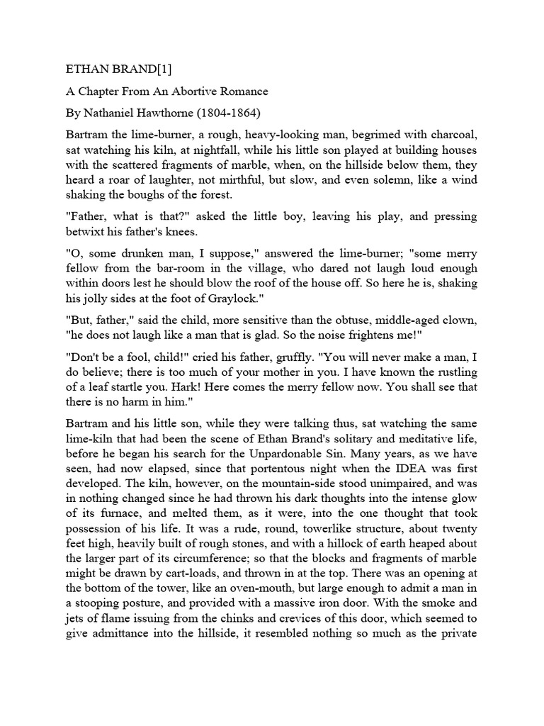 Ethan Brand | PDF