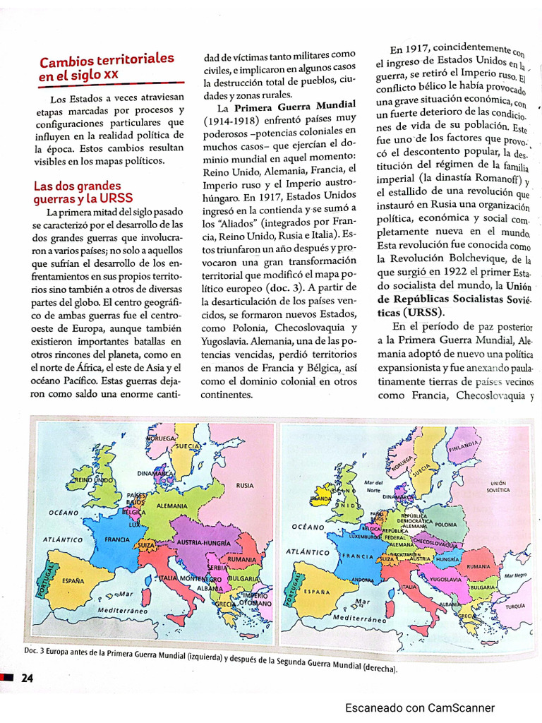 Cambios Territoriales S XX | PDF