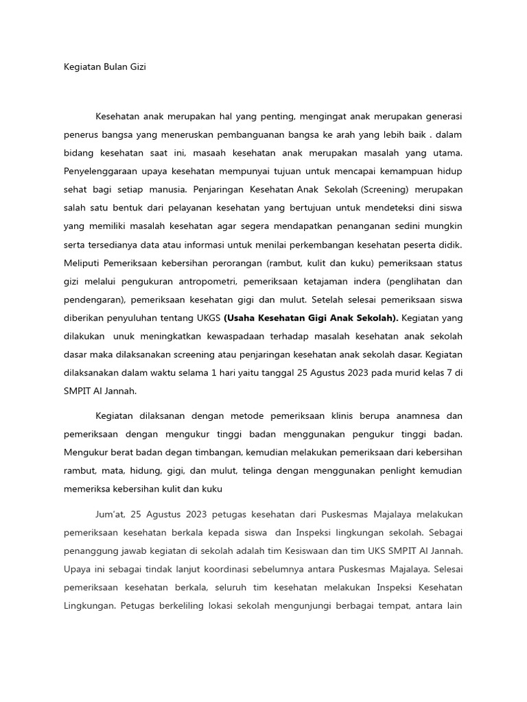 Pemeriksaan Kesehatan | PDF | Kesehatan Holistik