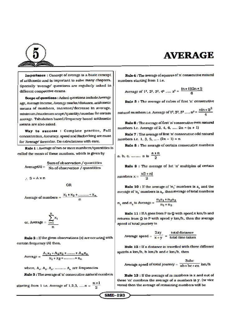 Theory of Average | PDF