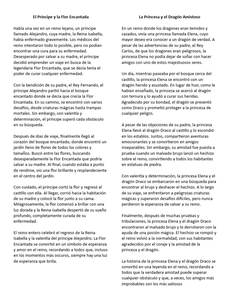 El Príncipe y La Flor Encantada | Descargar gratis PDF | Continuar
