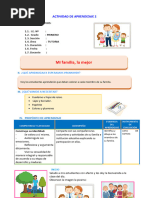 Sesion D1 PS Responsabilidades en Familia | PDF | Evaluación | Salón de clases