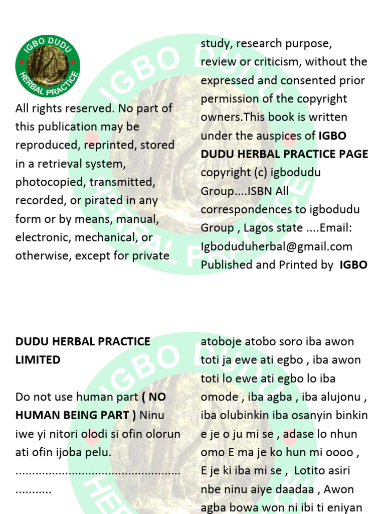 Igbo Dudu 1-1 | Descargar gratis PDF | Idiomas | Estudios de idiomas extranjeros