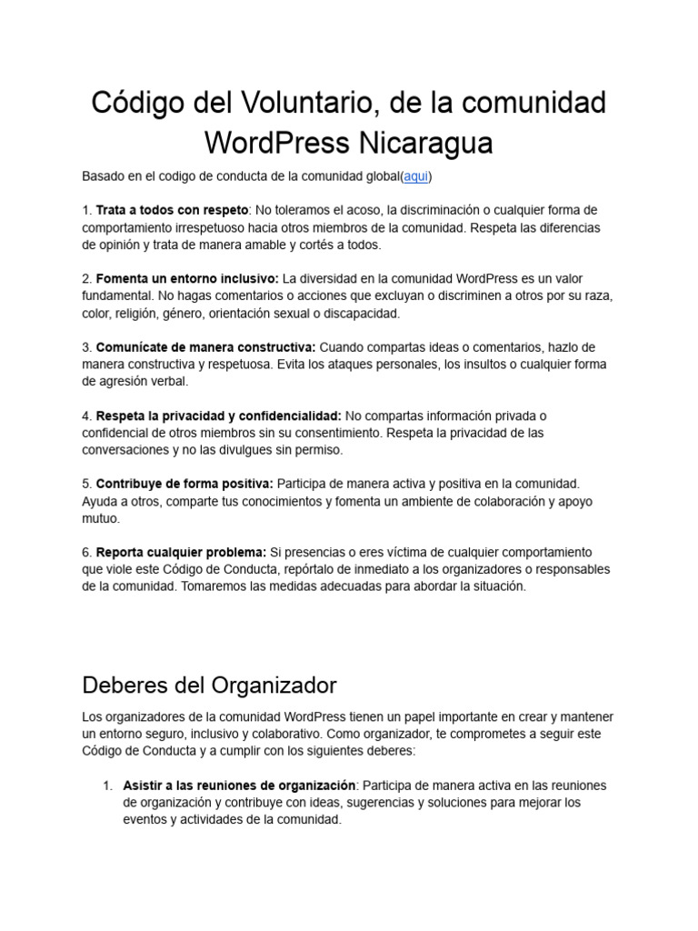 Codigo Del Voluntario | Descargar gratis PDF | Comportamiento | Sicología