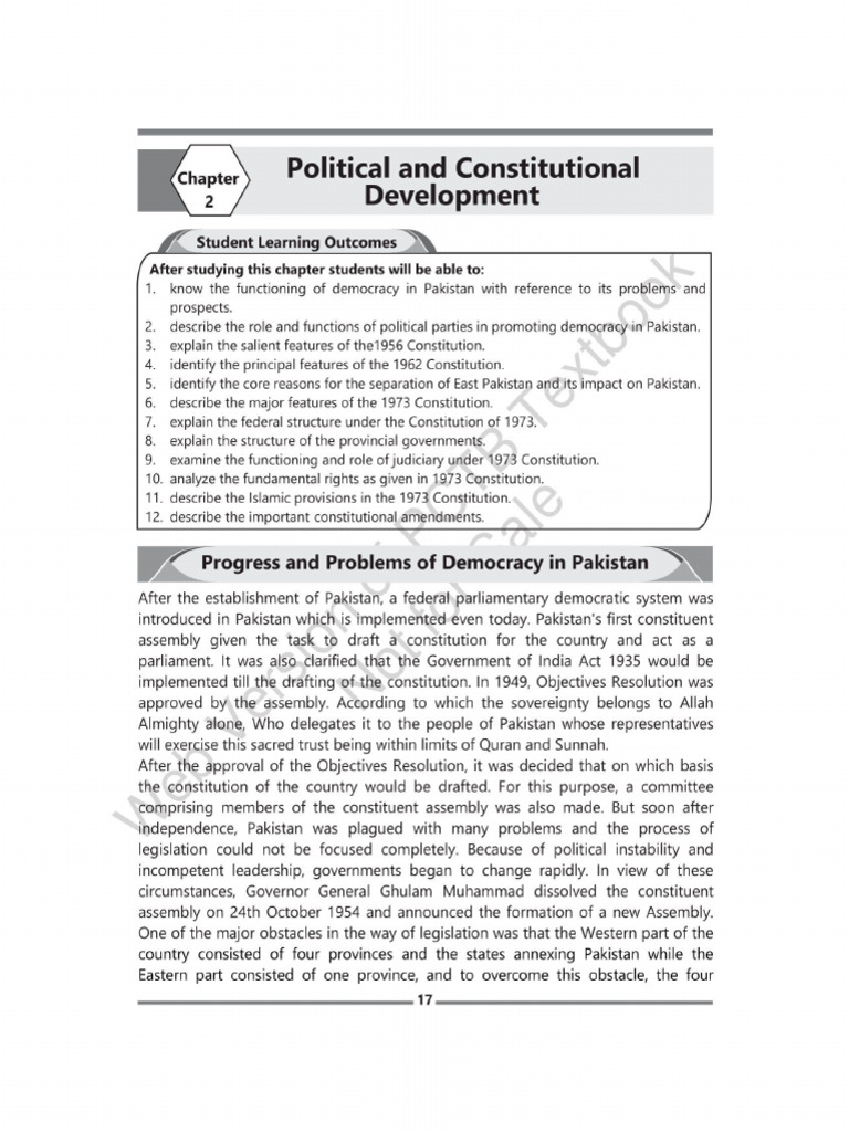 12th Class Pak Studies CH 2 English | PDF