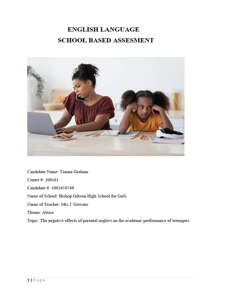 2023-2024 Bishop Gibson High School English Language School Based ...