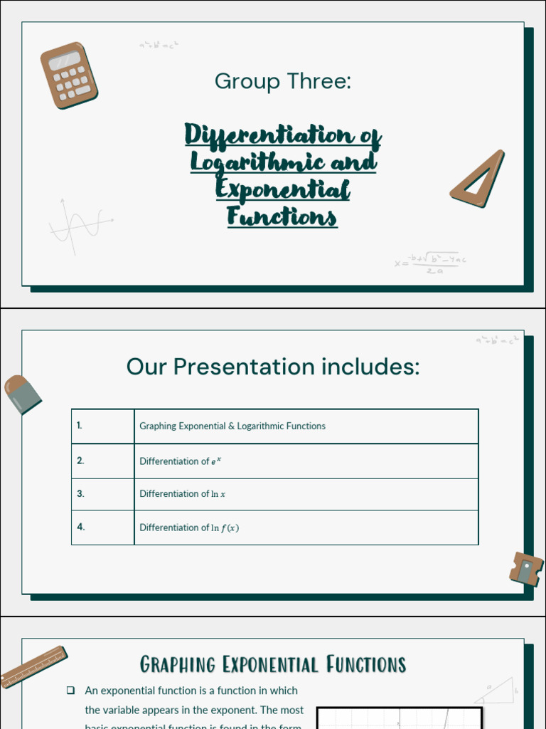 Integrated Mathematics Presentation | PDF | Exponential Function ...