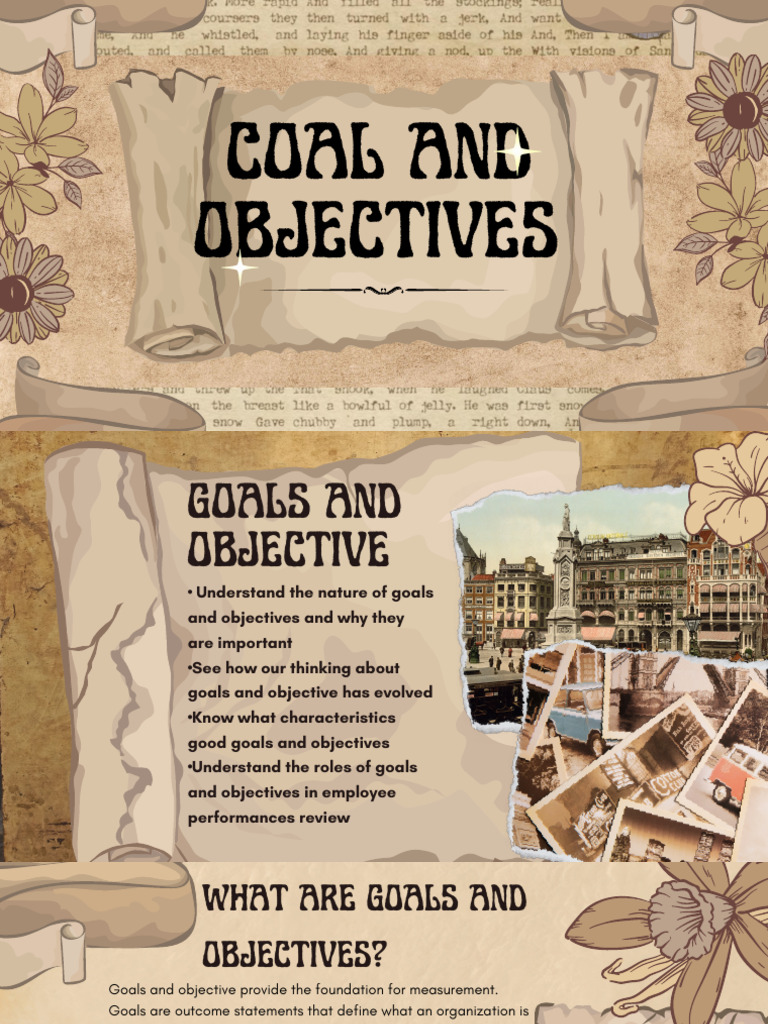 Group4 Goal and Objective | PDF | Goal | Performance Appraisal