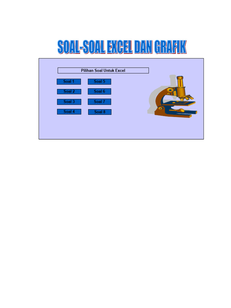 Latihan Soal Soal Excel Nama Nim | PDF