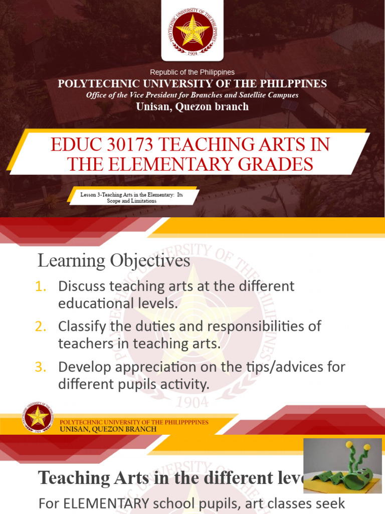 Teaching Arts Lesson 3 | Download Free PDF | Teachers | The Arts