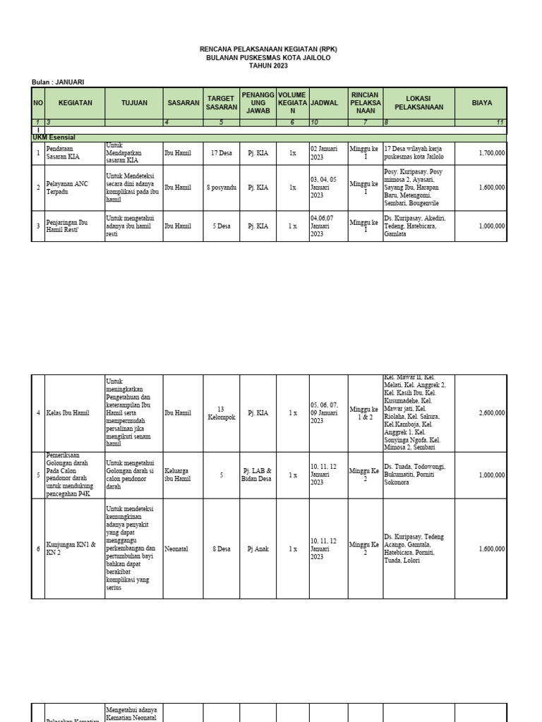 RPK Bulanan 2023 | PDF